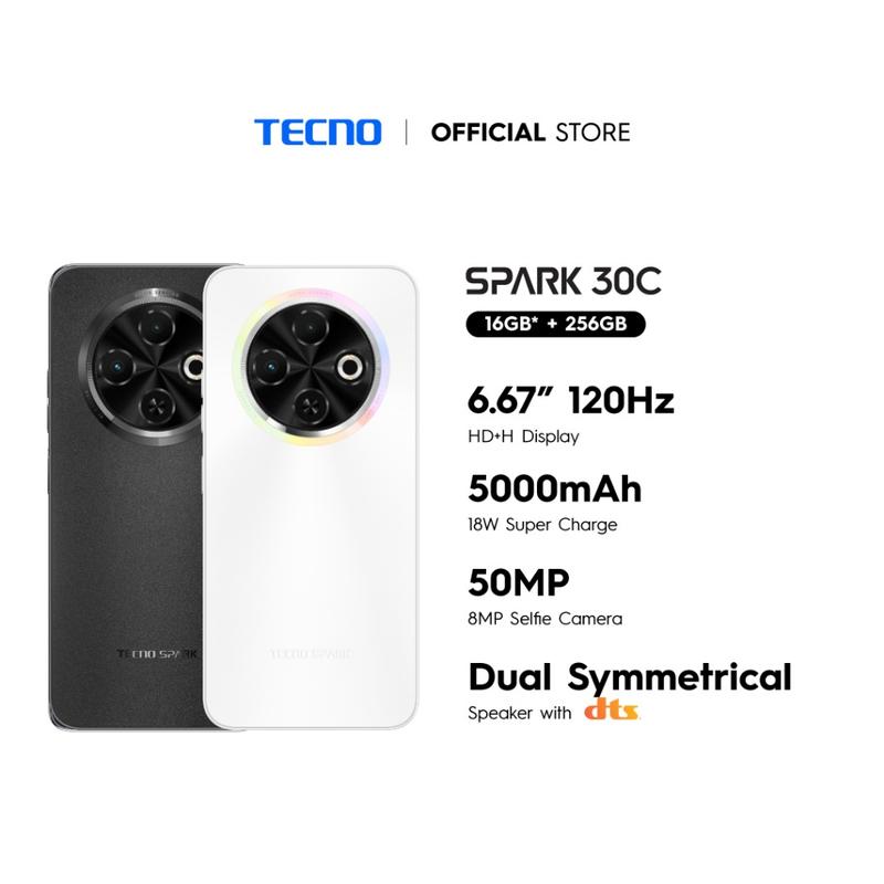 TECNO SPARK 30C SMARTPHONE [8GB RAM + 256GB ROM ] | 6.67" 120HZ ...