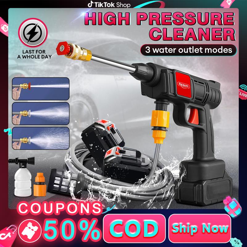 【3 hours of battery life】 Cordless Water Jet Portable Car Wash - TikTok ...