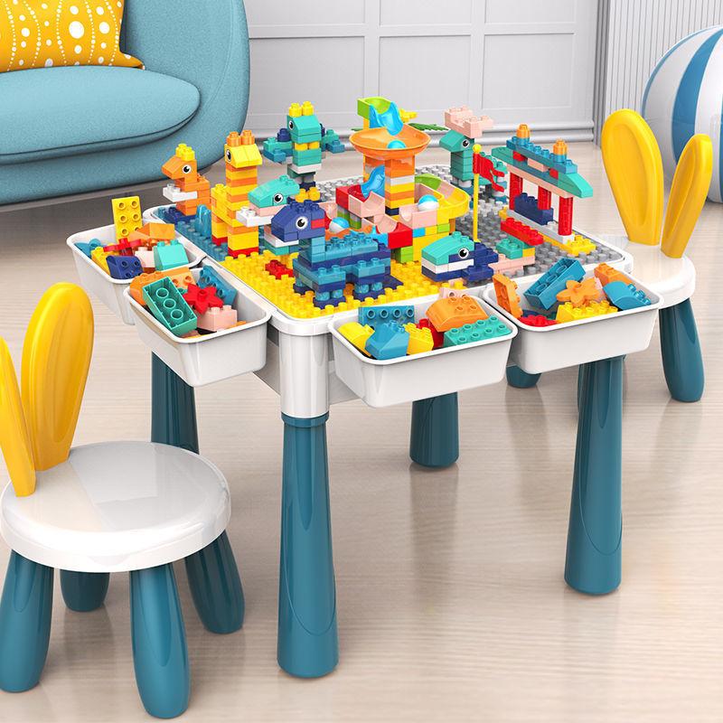 Mainan Table Meja Multifunctional Building Blocks Huge Table - TikTok ...
