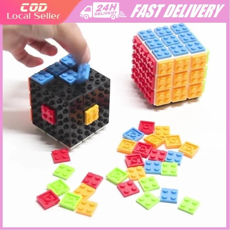 3x3 Building Blocks Magic Cube Brain Teaser Puzzle and Brick - TikTok ...