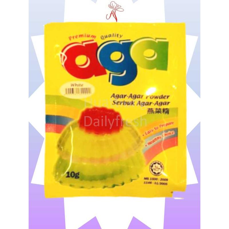 AGA Agar-agar Powder 10g White/Green/Red/Yellow - TikTok Shop Malaysia