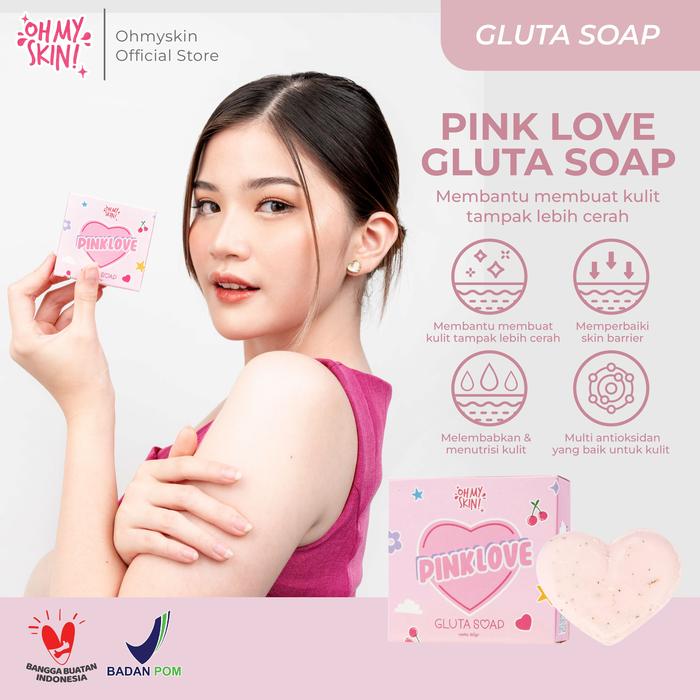 Promo Ohmyskin! Pink Love Gluta Soap Membantu Mencerahkan| Mengurangi ...