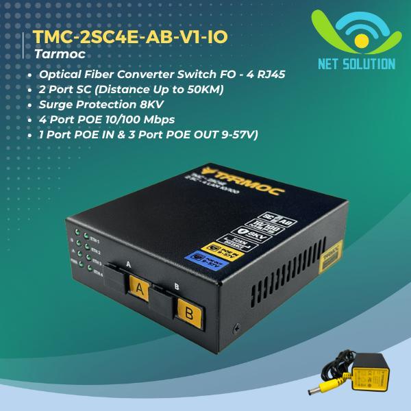 Jual Tarmoc TMC-2SC4E-AB-V1-IO | Media Converter Switch 2FO 4LAN / 2 FO ...