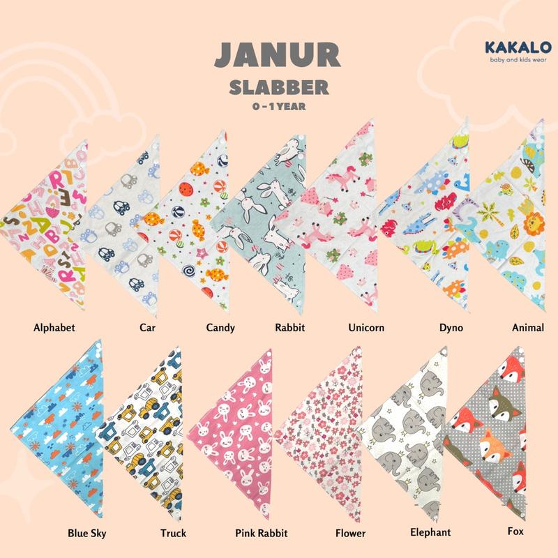 KAKALO Celemek Bayi | Janur Slabber (0-1 Tahun) - Shop | Tokopedia