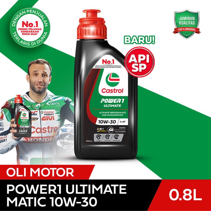 Promo Oli Mesin Motor Castrol POWER1 Ultimate Matic 10W-30 (0.8L) - 0 ...