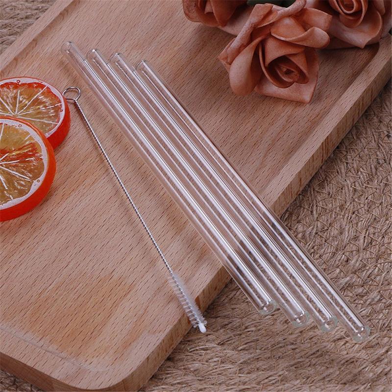 Bekalan Parti, 4pcs / set, Tiub Lurus Minum Perkahwinan, Berus Bersih ...