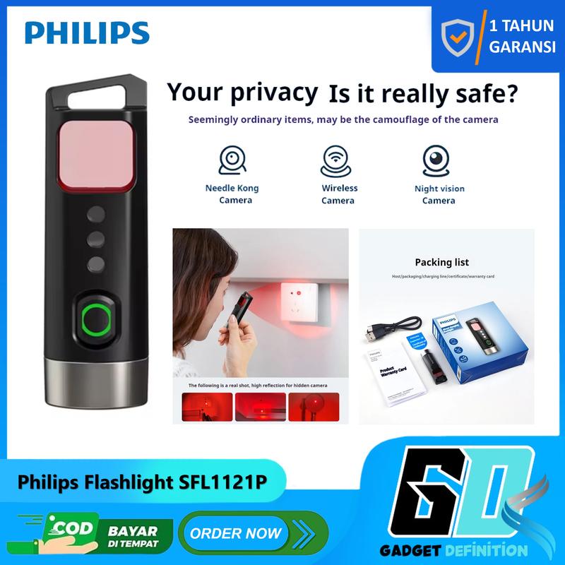 Philips SFL1121 Senter Mini Portabel LED Senter Lampu Super Terang ...