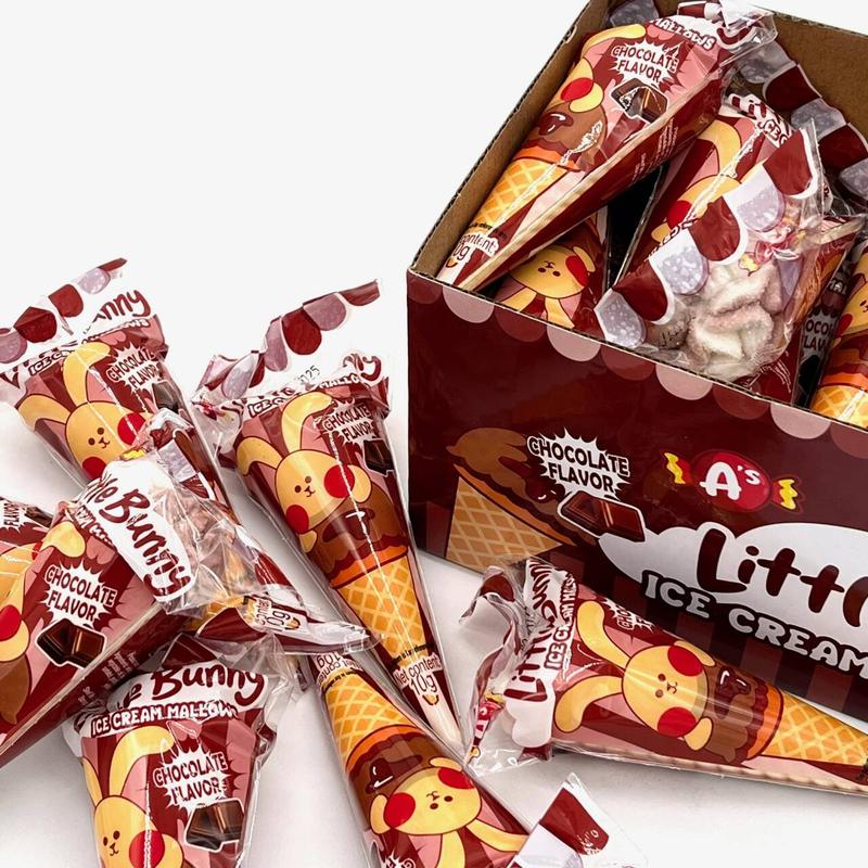 A's Little Bunny Ice Cream Shape Mallows with Wafer Biscuits - TikTok ...