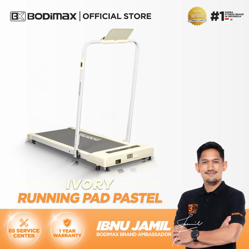 BODIMAX RUNNING PAD PASTEL IVORY/ TREADMILL/ RUNNING PAD/ GYM / ALAT ...