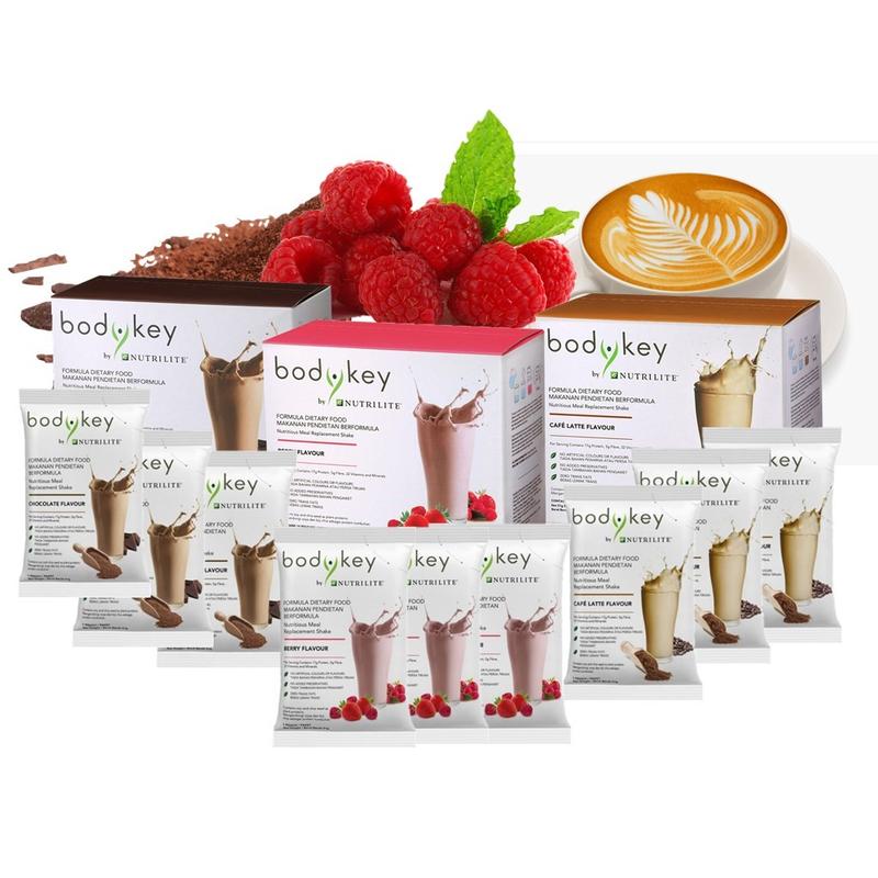 Nutrilite Bodykey Meal Shake Berry Chocolate Latte 14 pouche - TikTok ...