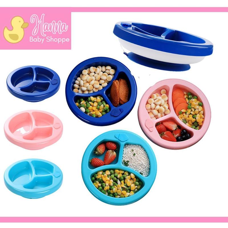 Baby Dinner Plate With Diagonal Suction Keep Warm Shape / Pinggan Makan ...