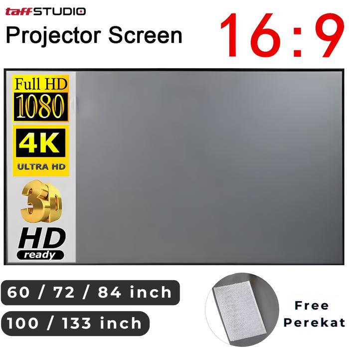 Jual TaffSTUDIO Kain Layar Proyektor Anti-light Ambient Screen Curtain ...