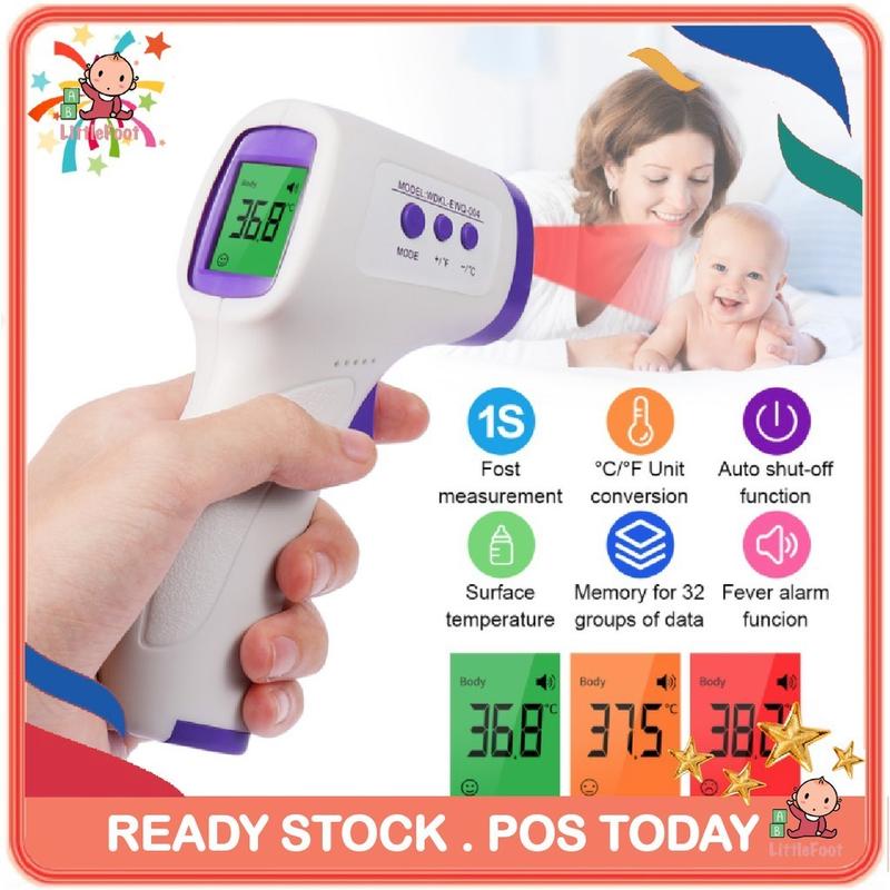 Non-Contact Infrared Thermometer, Small Foot, Forehead Temperature ...