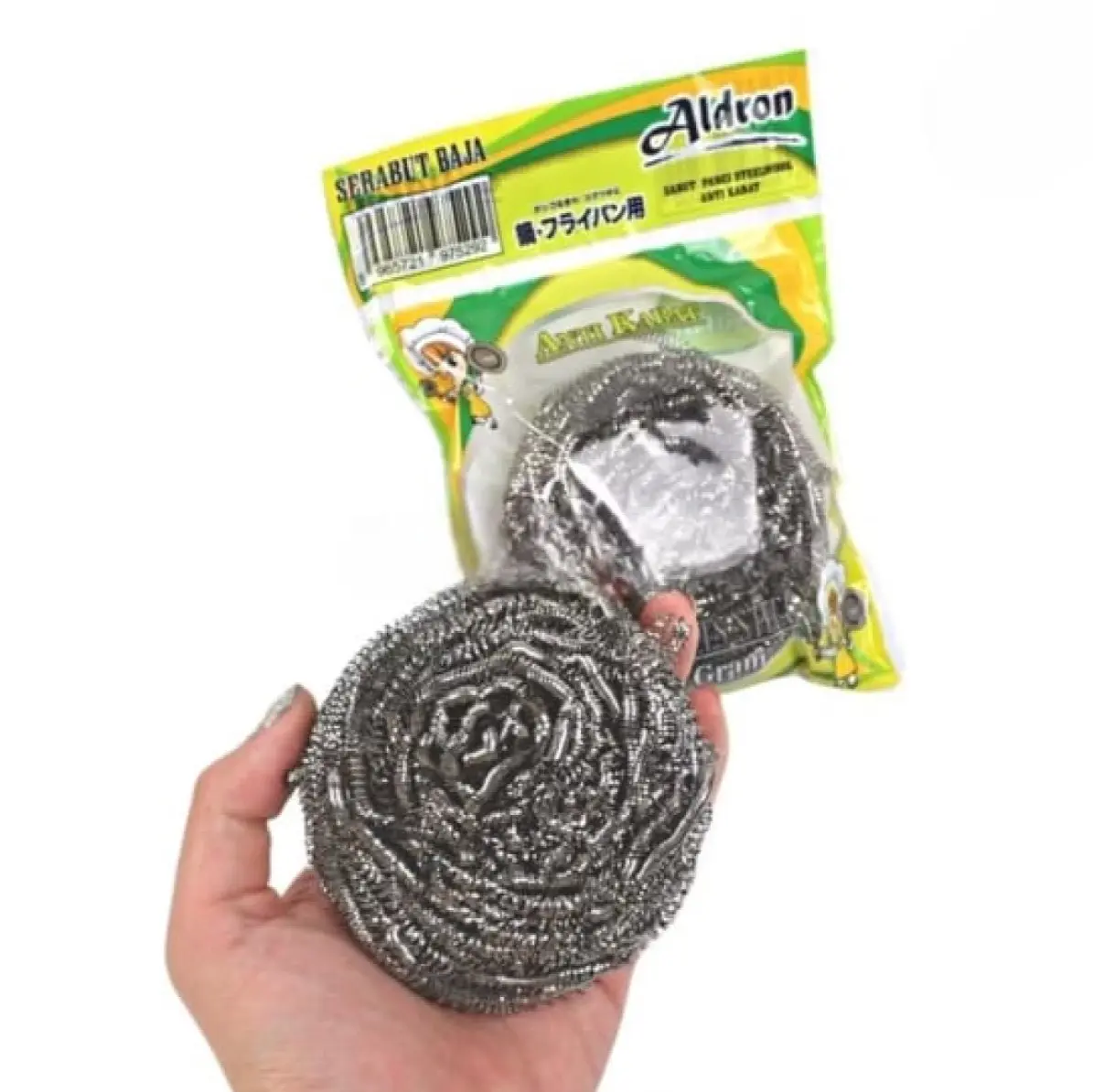 Sabut Kawat Cuci Piring Gosok Panci Stainless Aldron 40 gr Besar - Shop ...