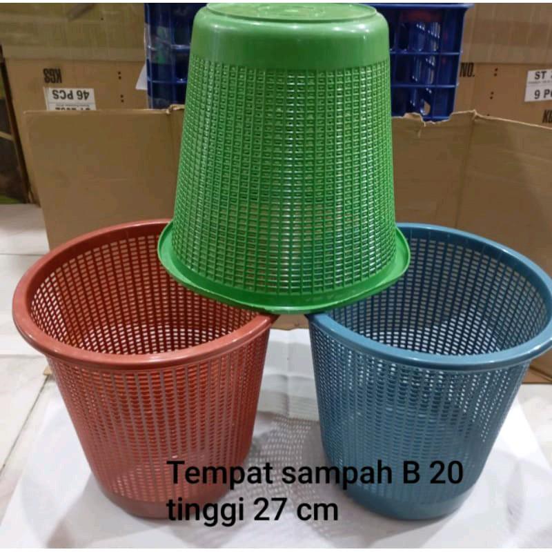 (Harga 6 pcs) Keranjang sampah bulat besar/Bak sampah bulat tinggi ...