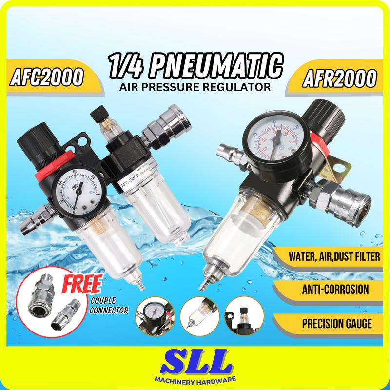 AFR2000 / AFC2000 1/4 inch Pneumatic Air Pressure Regulator Water ...