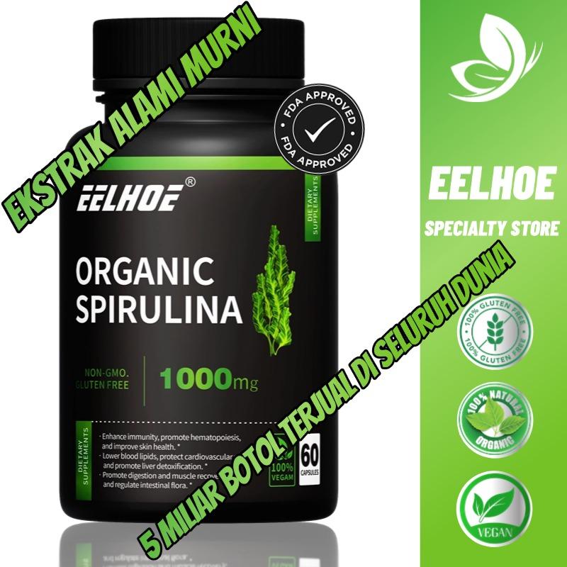 EELHOE Spirulina Organik 1000mg – Sumber protein alami untuk ...