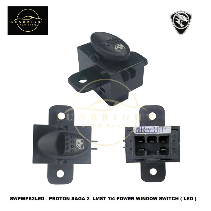 PROTON SAGA 2 LMST '04 POWER WINDOW SWITCH ( LED ) - TikTok Shop Malaysia