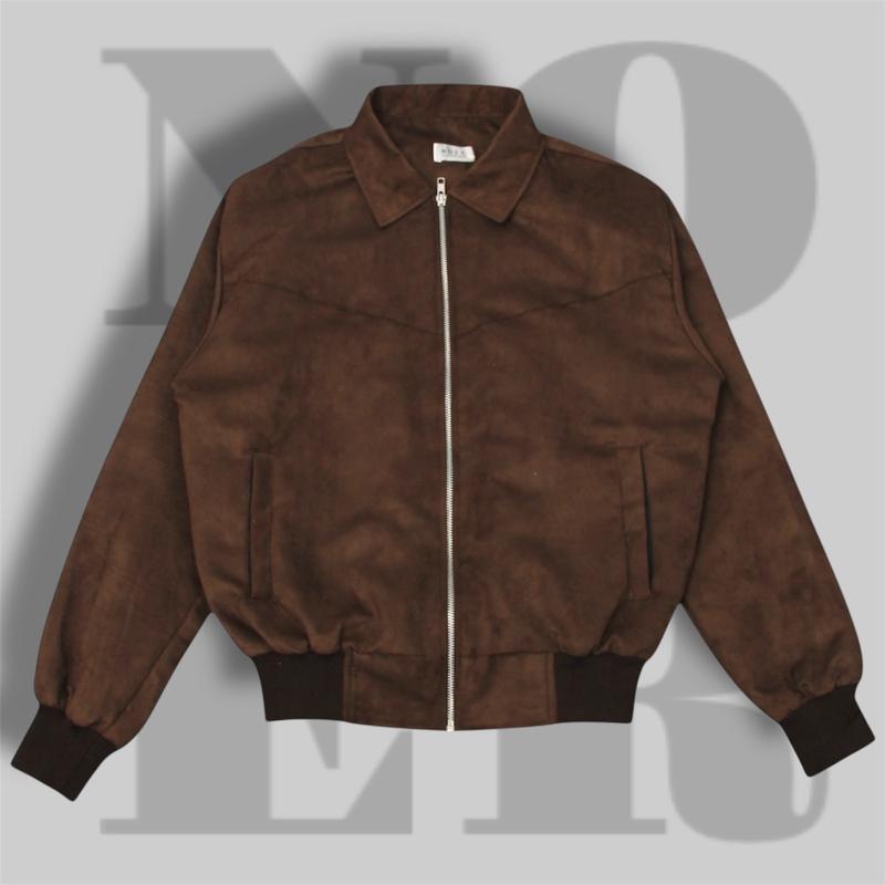 Jacket Cut Boxy Material Suede Jaket Boxy Pria Keren - Shop | Tokopedia