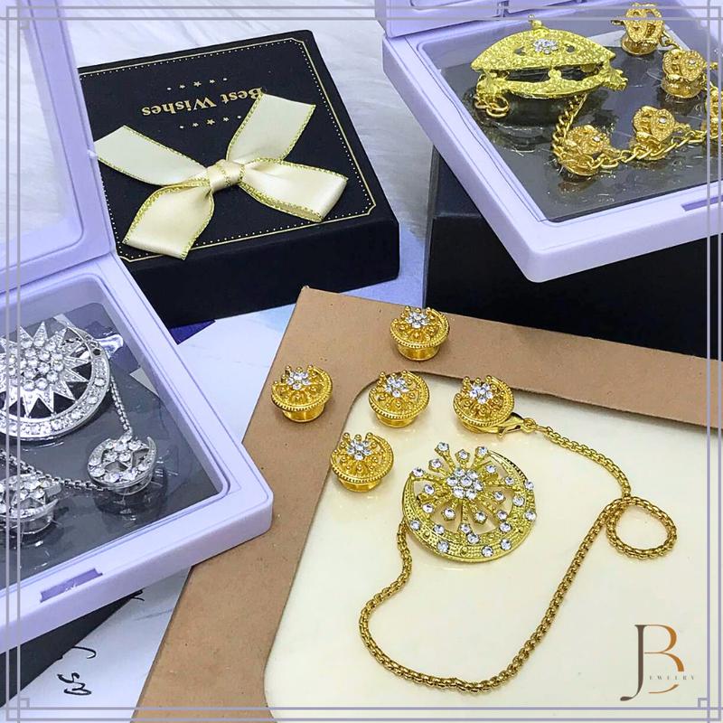 Butang Baju Melayu Berantai Exclusive Butang With Bulan Bintang ...