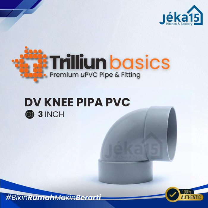 Jual JEKA15 - Knee Pipa PVC Trilliunbasics DV 3 inch | Keni Pipa ...