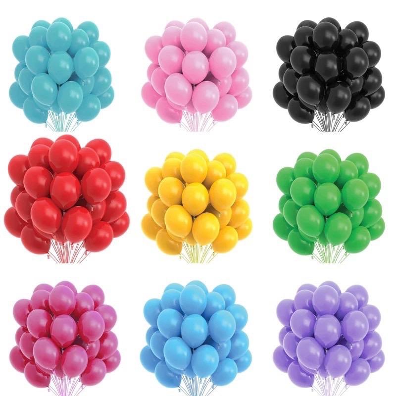 Balon 1 pak isi 50 pcs/balon latex doff isi 50/ balon metalik - Shop ...