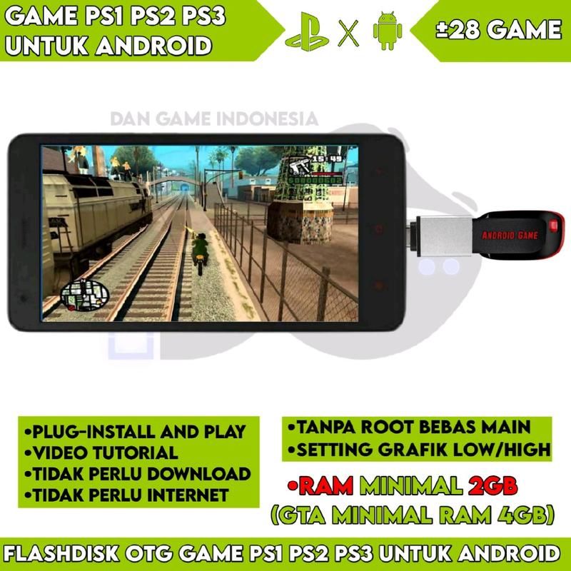 Game PS1 PS2 untuk HP Android via Flashdisk kaset motocross - Shop | Tokopedia