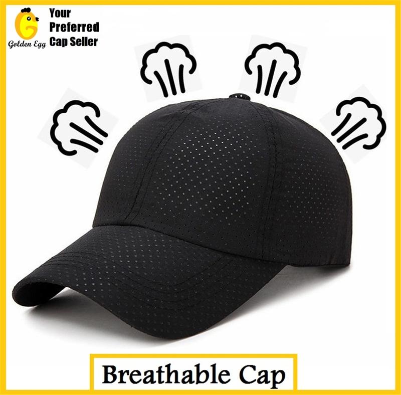 CAP197 Adult Unisex Comfortable Unstructured Breathable Plain Cap Sport ...