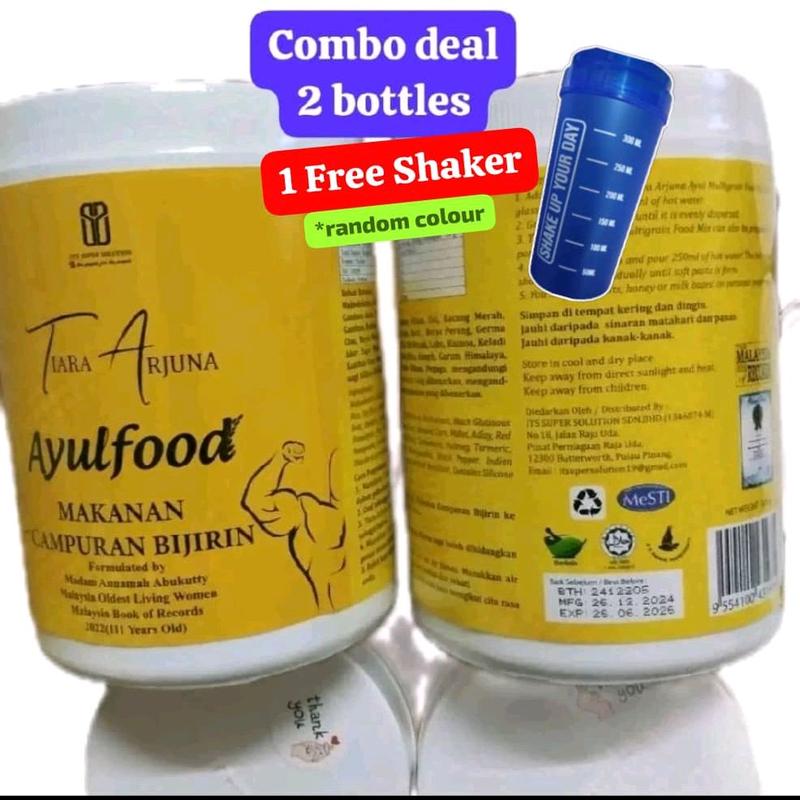 Ayul Food combo (2 botol) (makanan campuran bijirin) - TikTok Shop Malaysia