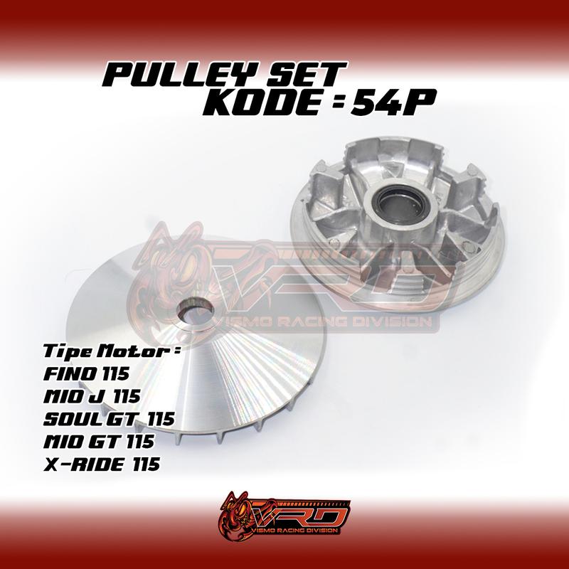 ET-07-54P - PULLEY SET 54P CUSTOM MIO J/SOUL GT 115/XRIDE 115/FINO ...
