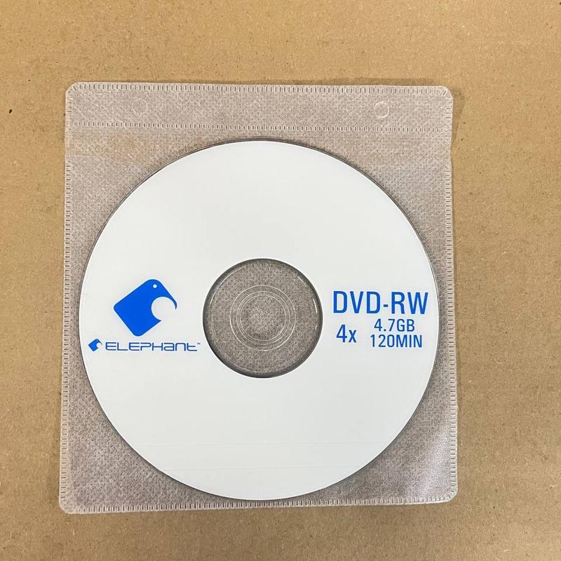 ELEPHANT DVDR-W (DVD Re-Writable ) DISC 4X 4.7GB 240MIN 1pc (WITH ...