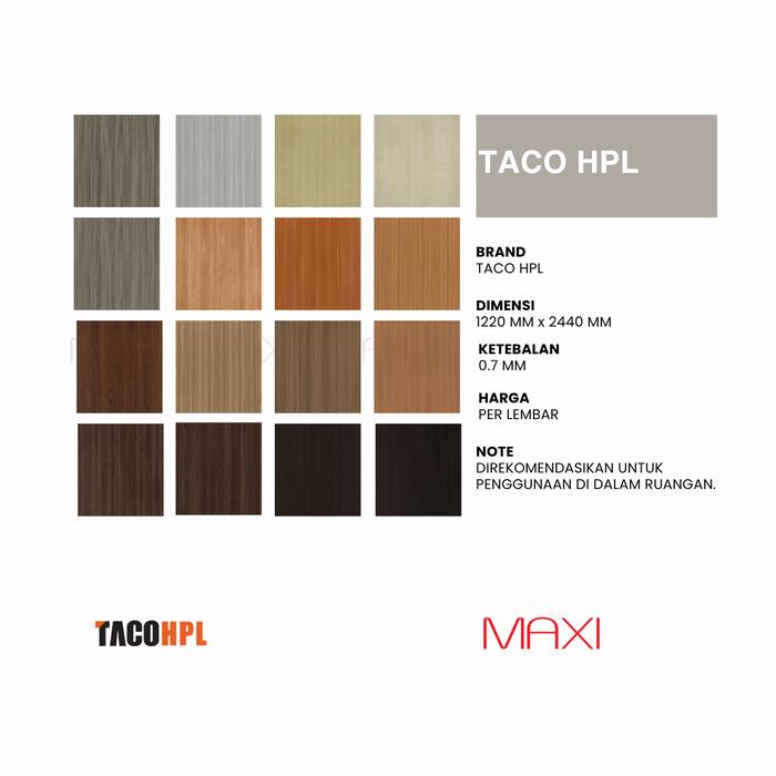 Jual TACO No. TH-100AA - TH-7211AC - HPL Essential - Woodgrain/Pattern ...