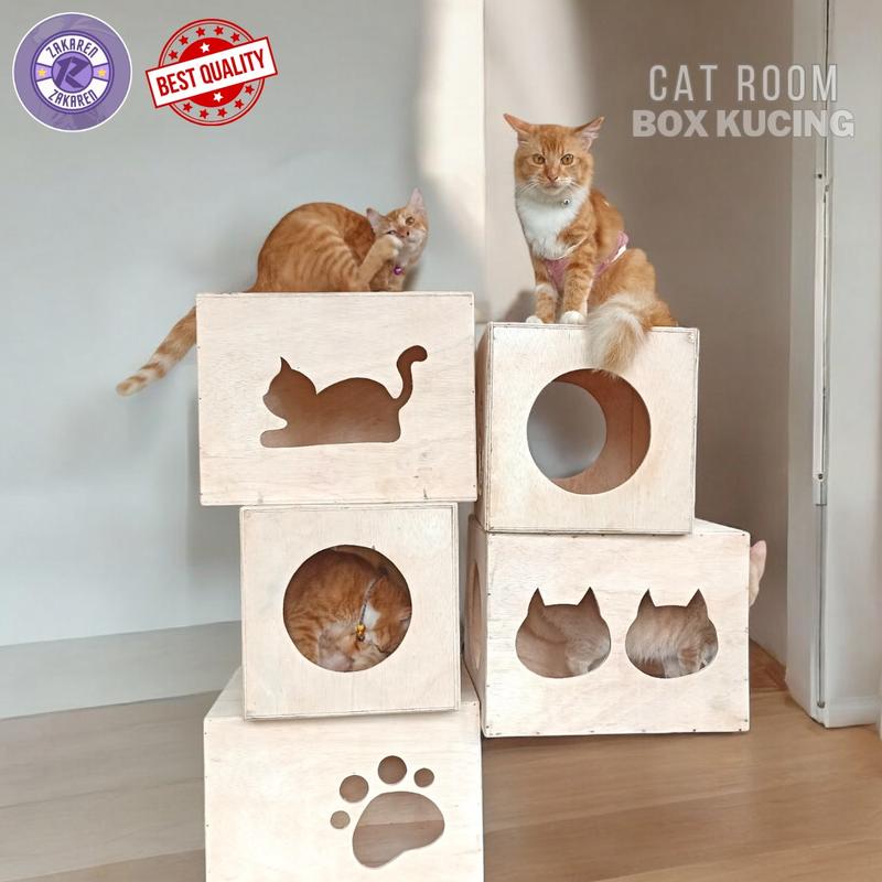 BOX KUCING KAYU INDOOR GROSIR UNTUK TEMPAT BERMAIN KUCING/ANJING ...