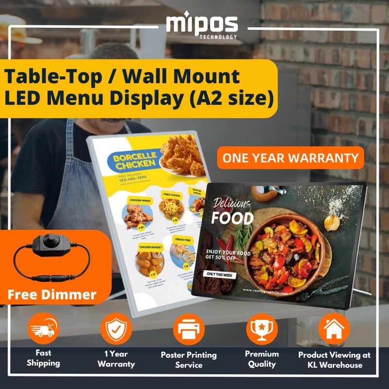 LED Countertop Table Menu Light Box Size A2 | Outdoor Standing - TikTok ...