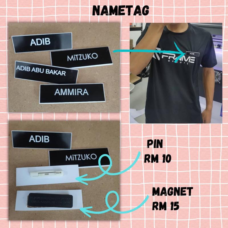 NAME TAG UNTUK KEGUNAAN SEKOLAH, PEJABAT DAN PELAJAR - TikTok Shop Malaysia