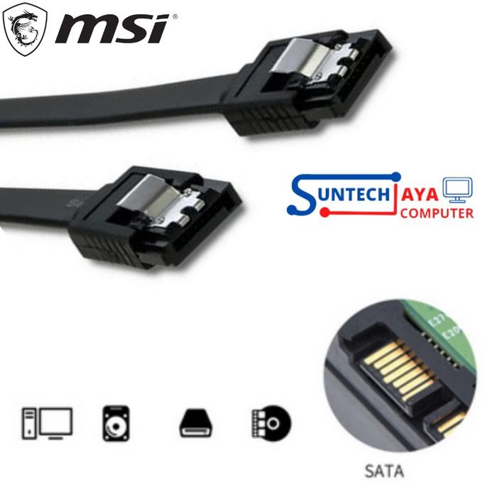 Jual KABEL DATA SATA BAWAAN MSI 3.0 6GBPS STRAIGHT HDD SSD PC LAPTOP ...