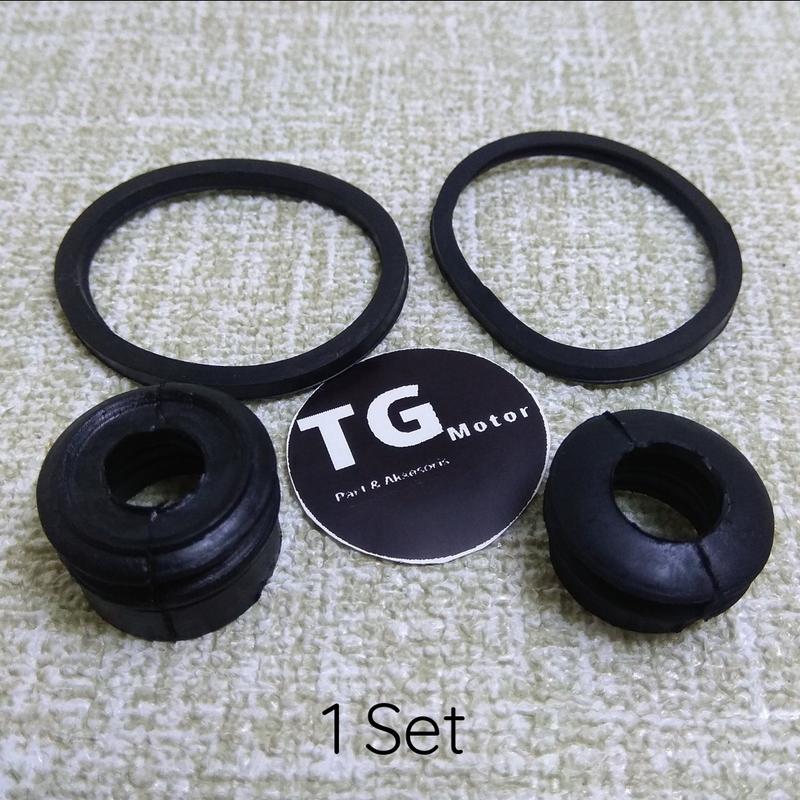 Karet bantalan Seal Piston Kaliper Cakram Kepala Babi Depan & karet ...