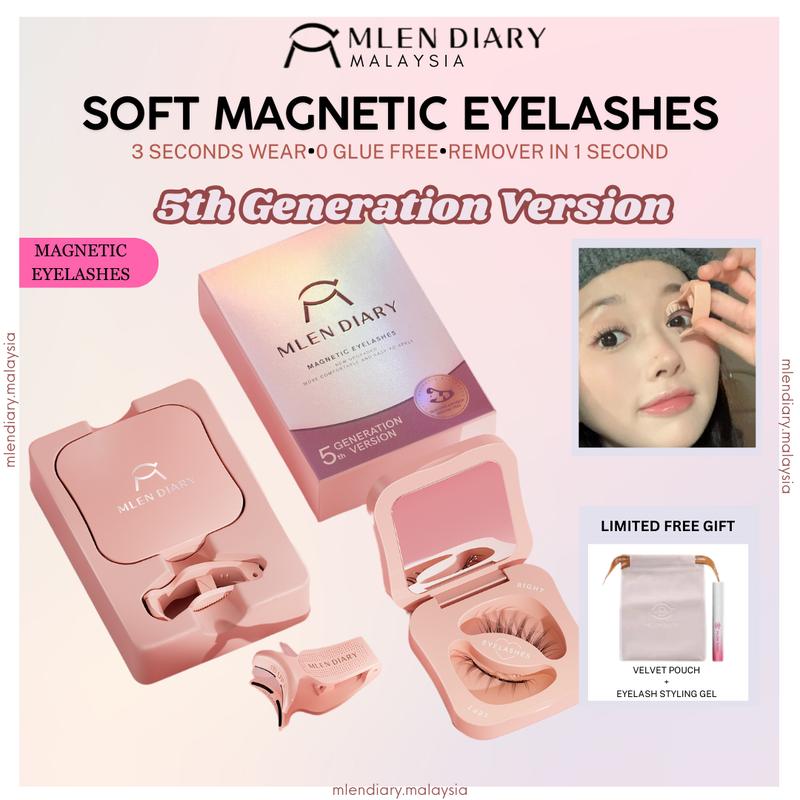 MLEN DIARY New Packaging Soft Magnetic Eyelashes ALL COLLECTION ...