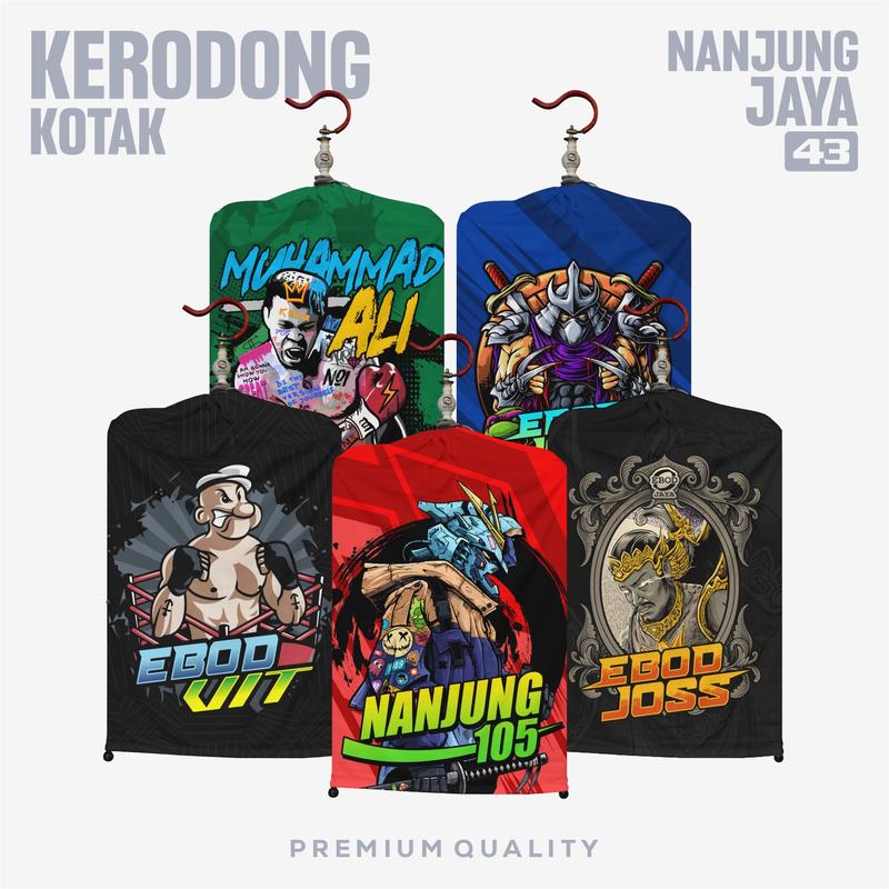 Kerodong Kotak Vol.1 No. 1 2 & 3 Ebod Jaya Full Printing PE Double ...