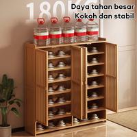 Promo LOVE Lemari sepatu Almari Kasut 6/7/8 Layers Bambu sepatu Cabinet ...
