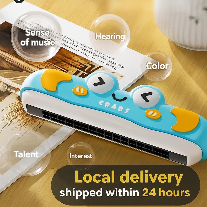 Kids Harmonica Toy Educational Musical Instrument 16-Hole Double-Row ...