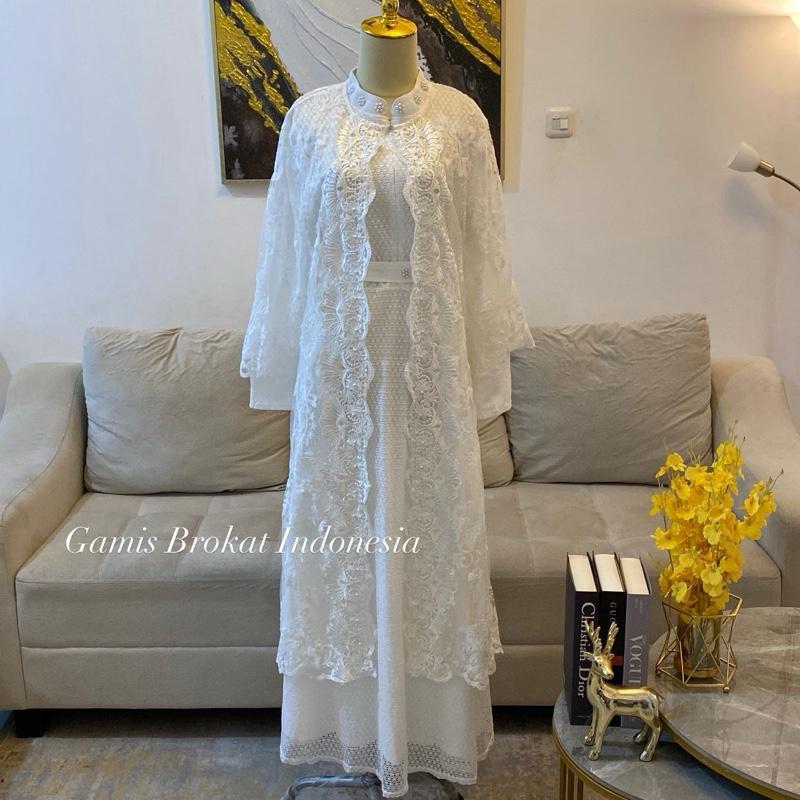 Dress new AL-FIANI one set A y249 ,B y227 inner dan outer mewah gamis pesta kondangan remaja ...