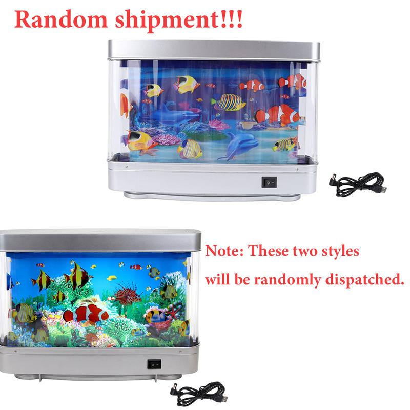 LED Dynamic Artificial Fish Tank Light, Aquarium Sensory Lamp, with ...