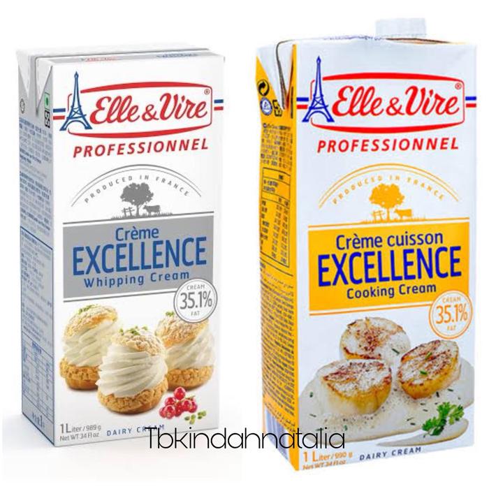 Jual Elle & Vire Whipping Cream | Cooking Cream 35% Fat - 1Liter - EV ...