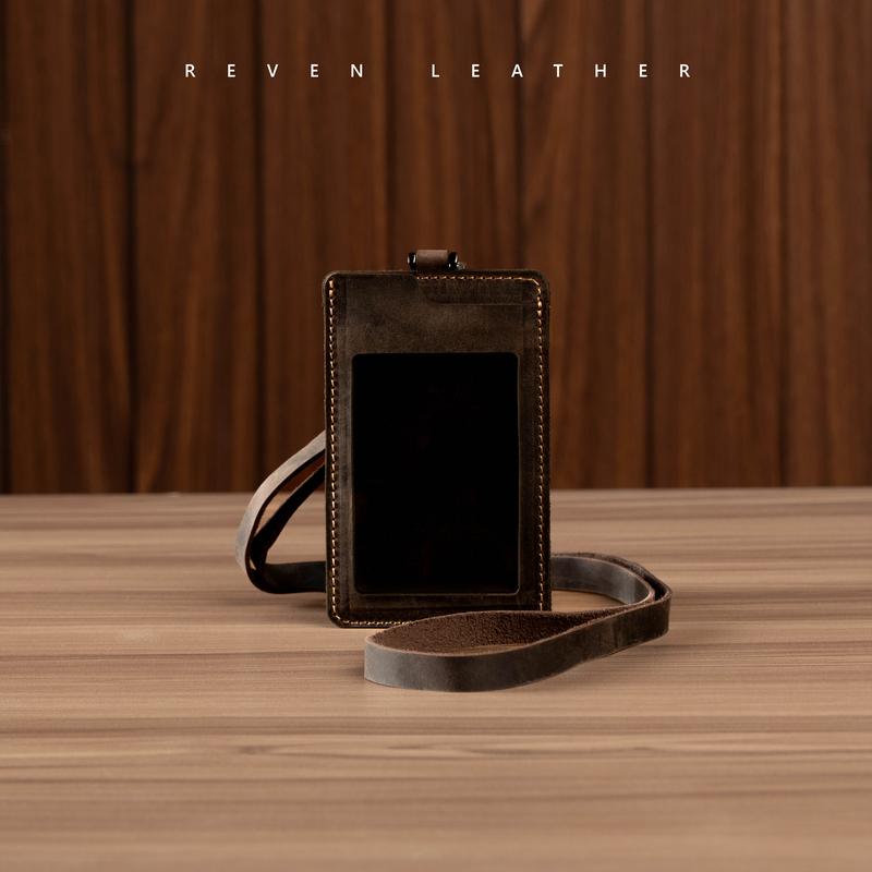 Reven Leather Arca Lanyard – ID Card Kulit Asli Crazy Horse Premium ...