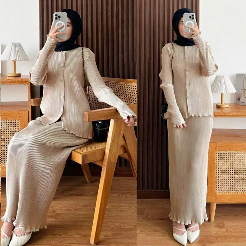 Aya Set Rok Baju Wanita Slim Baju Wanita Hijab non Hijab Lengan - Shop ...