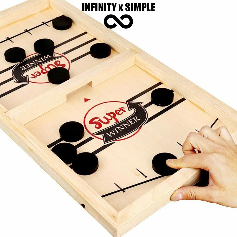 Super Winner Fast Sling Puck Board Game For 2 in 1 Disk Flicking ...