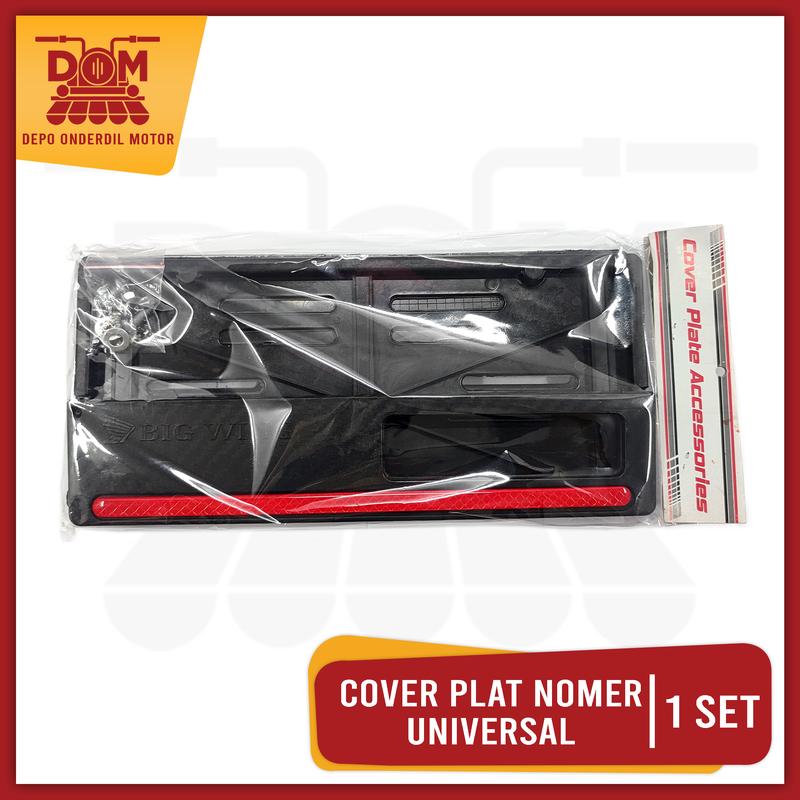 Cover Plat Nomer Universal (BIG WING) Dudukan Tempat Wadah Plat Nopol ...