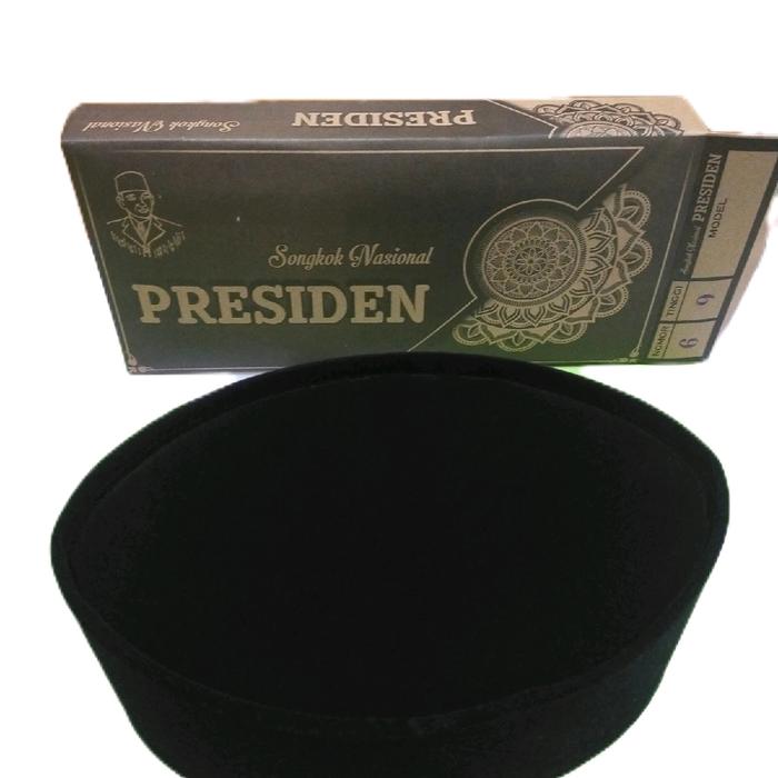 Promo Songkok Hitam Polos Peci AC Tinggi 9 Lembut & Anti Air Cocok ...
