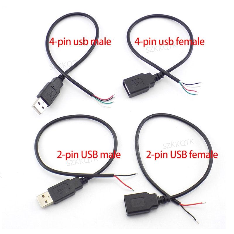 0.3M USB 2.0 Type A Male female 2Pin 4pin micro USB repair welding ...